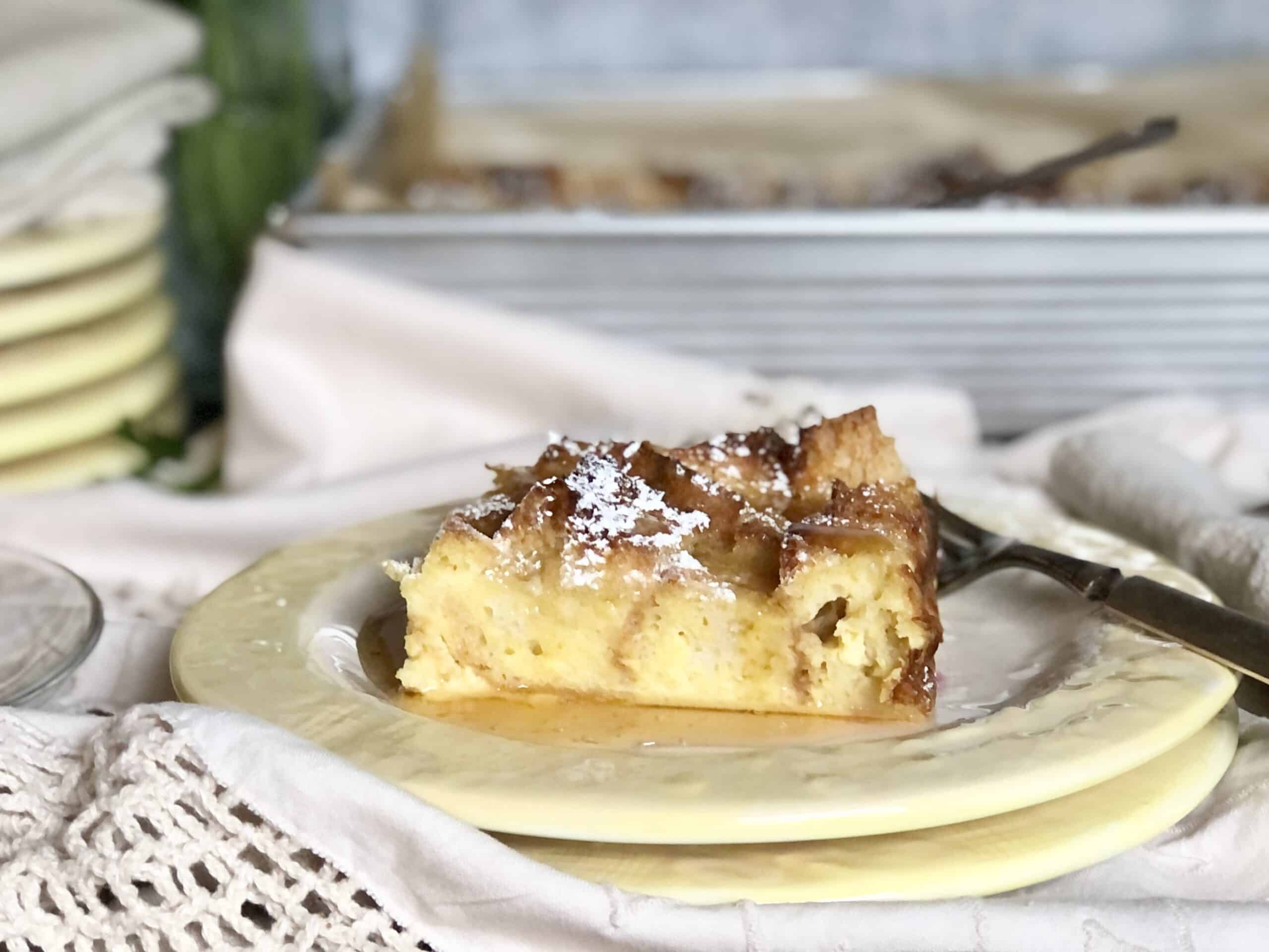 Overnight French Toast Soufflé - a hint of rosemary