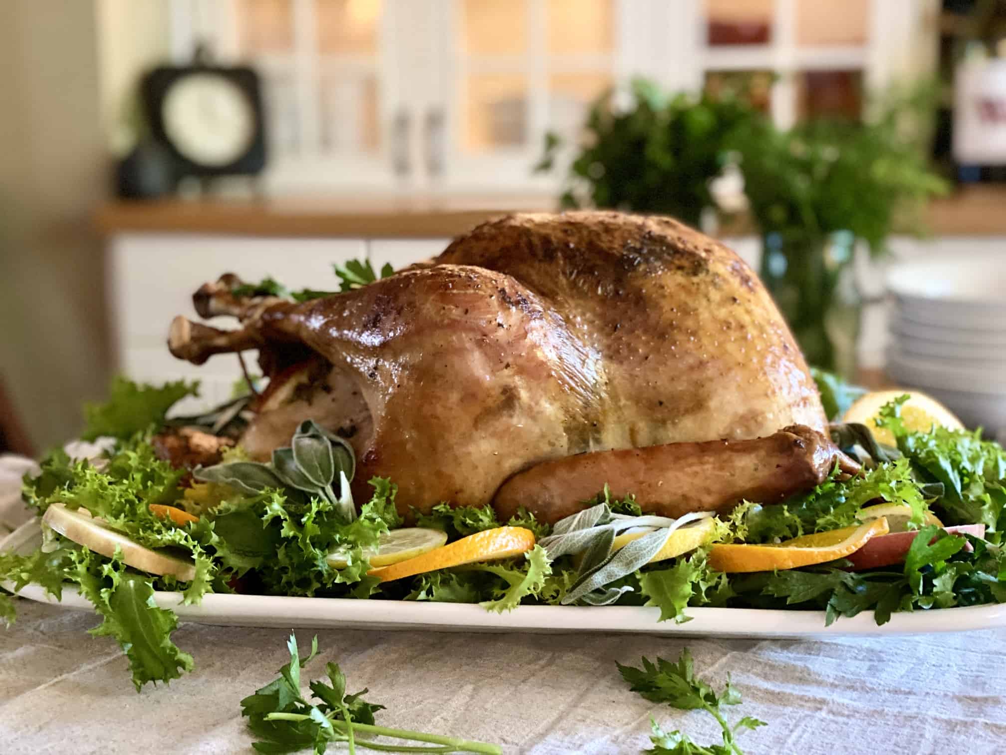roast turkey with citrus & sage - a hint of rosemary