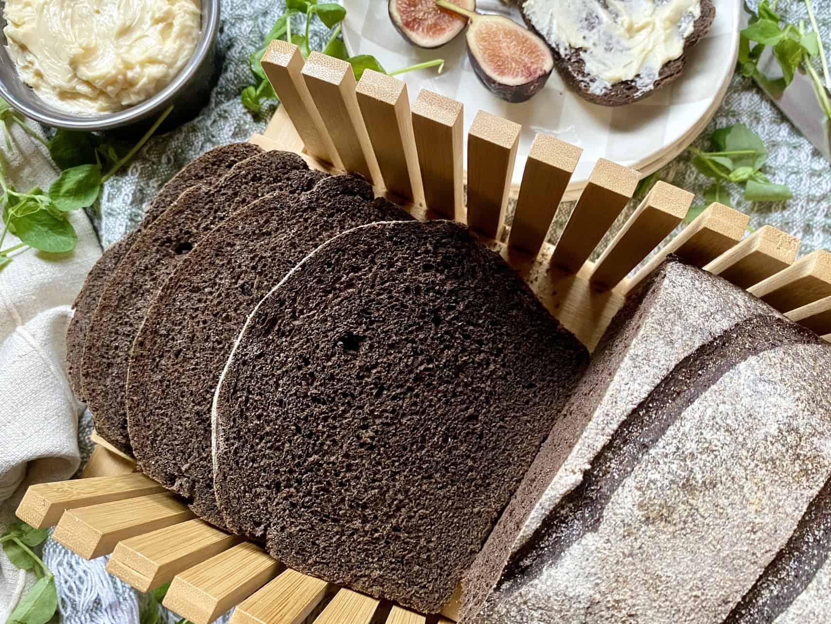 Hearty Russian Black Bread - a hint of rosemary